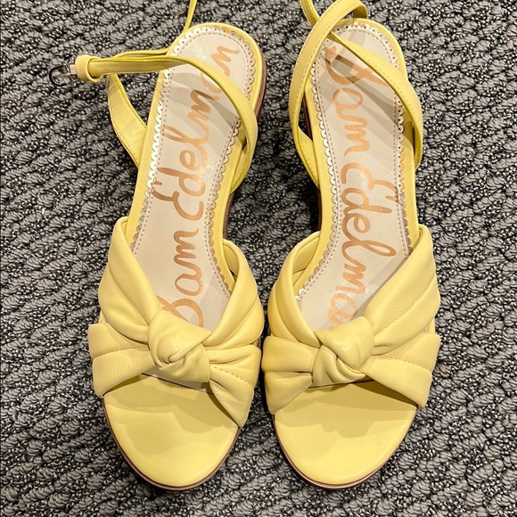 Sam Edelman | Shoes | Sam Edelman Yellow Knotted Sandals | Poshmark